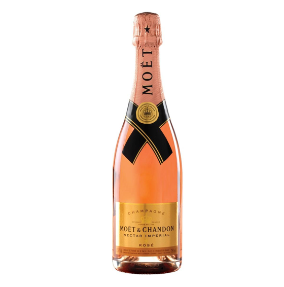 MOËT & CHANDON Caja con 12 Piezas Champagne Nectar Impérial Rose 750 m – Vale Pay
